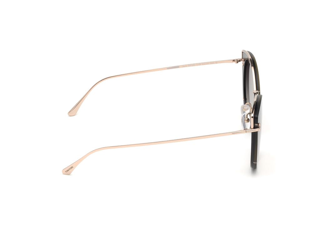 Tom Ford JESS FT 0683 01B Black & Gold Gradient Grey Sunglasses Size 63