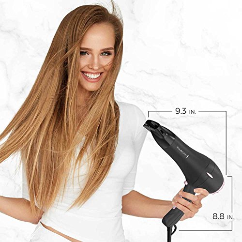 Remington AC2015 Pro Hair Dryer with Pearl Ceramic Technology, Black/Pink