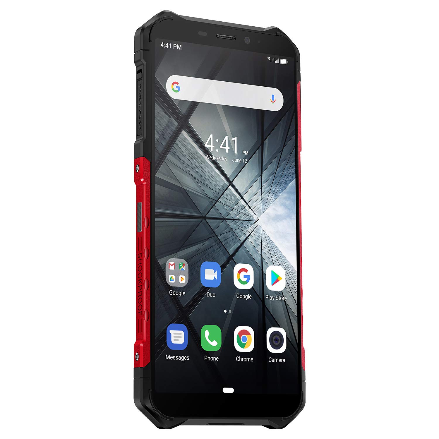 Ulefone Rugged Smartphone Unlocked, Armor X3 IP68 Waterproof Cell Phone, 5.5 inch HD+ Screen 2GB+32GB Android 9.0 5000mAh Battery Global 3G Dual SIM Dual Cameras Face ID Compass+GPS Shockproof (Red)