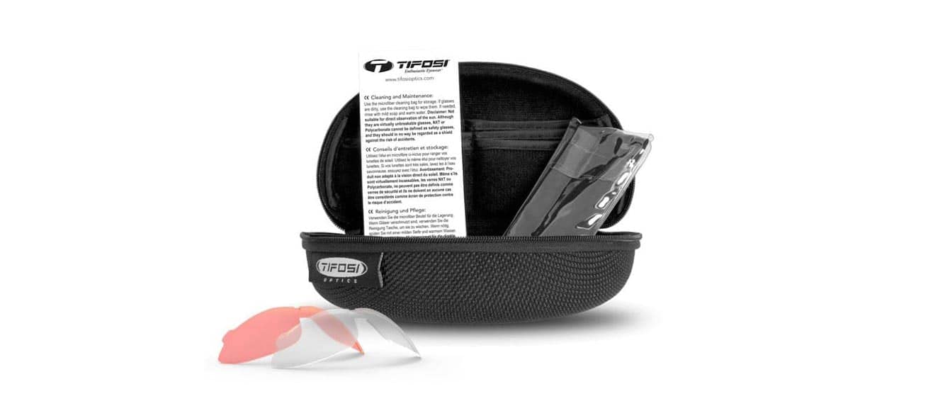 Tifosi Davos Cycling Sunglasses Crystal Black w/Enliven Bike lens