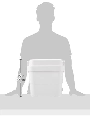 無印良品 MUJI 44620816 Sturdy Polypropylene Storage Box, Mini, 5.8 gal (22 L), Approx. Width 15.6 x Depth 11.6 x Height 14.6 inches (39.5 x 29.5 x 37 cm)