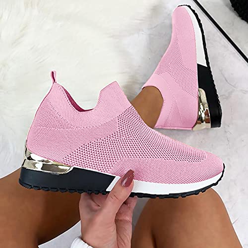 USYFAKGH Women's Casual Walking Shoes Lightweight Slip On Travel Sneakers