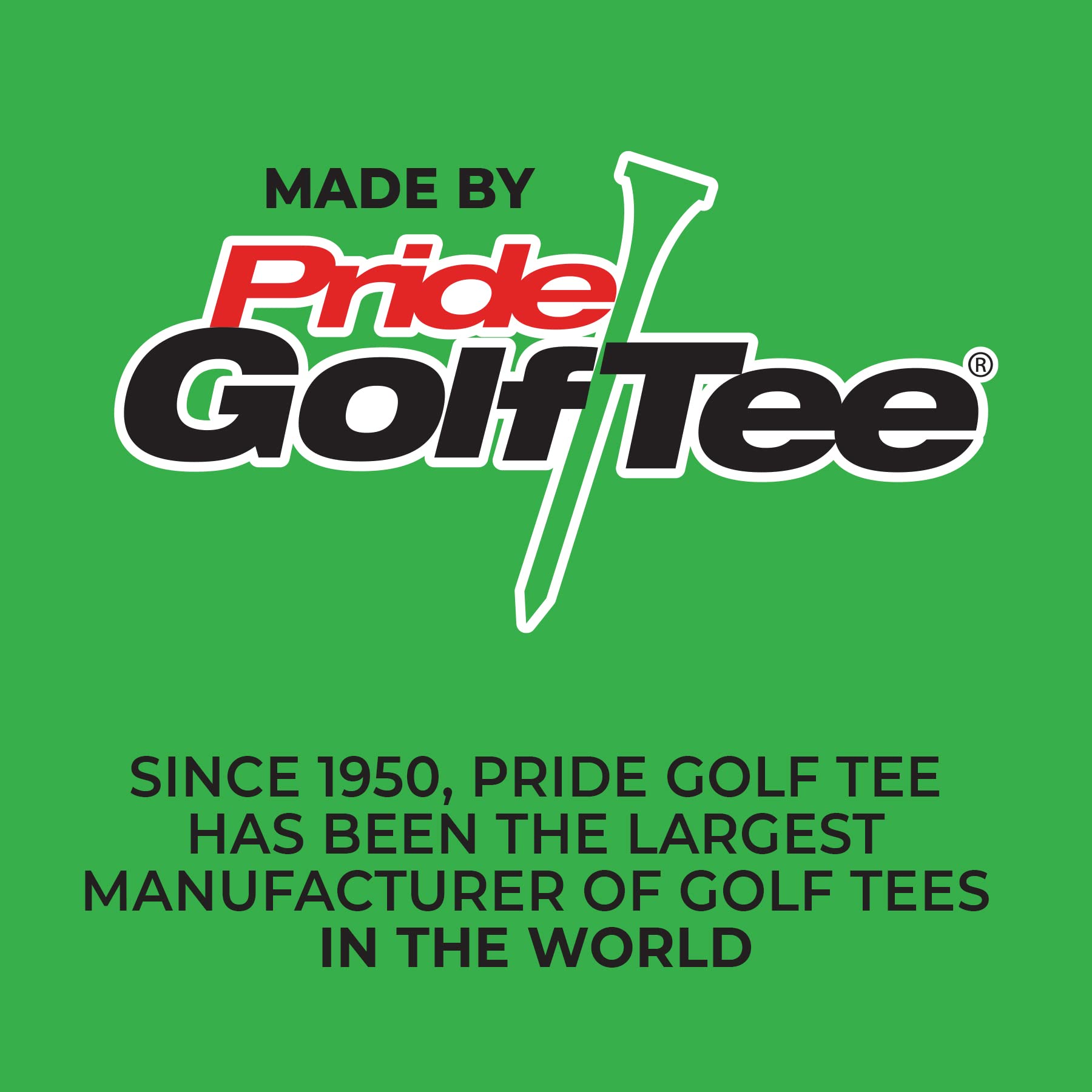 Pride Golf Tee, 3-1/4 inch Deluxe Tee
