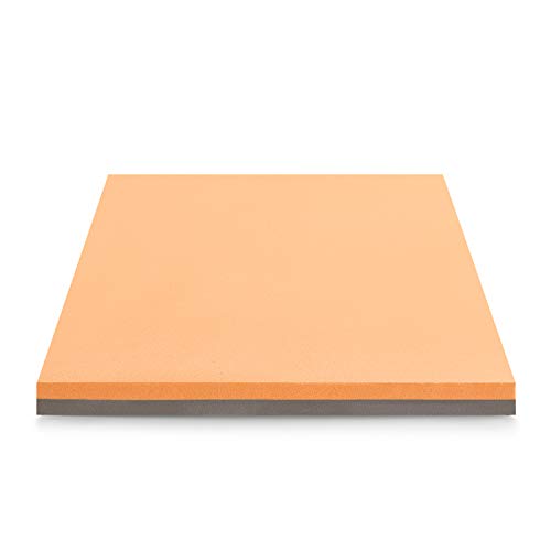ZINUS 4 Inch Copper Pressure Relief TorsoTec Memory Foam Mattress Topper / Cooling Copper and Gel Formula, Twin