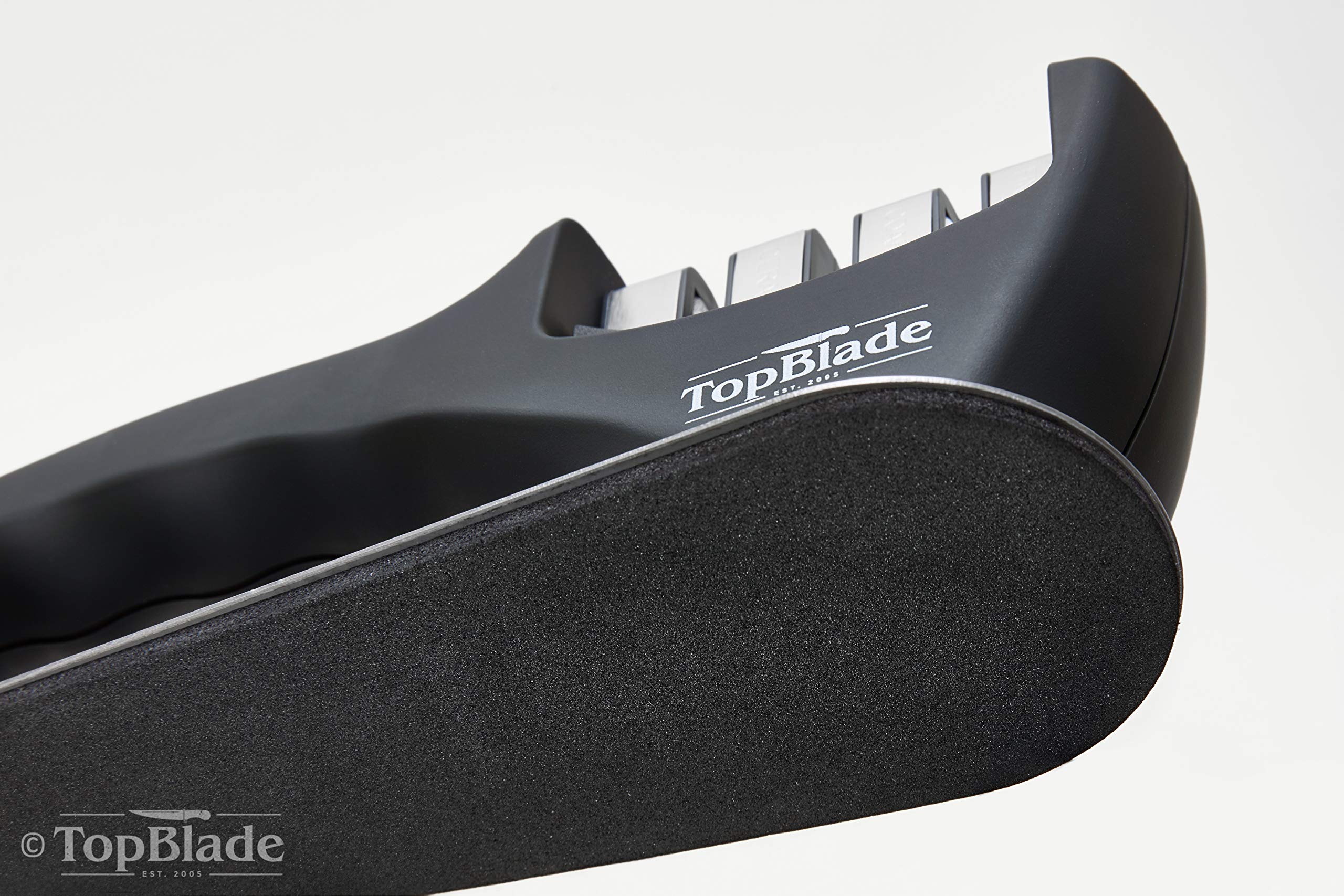 TopBlade 2021 β Upgraded 3-stage Kitchen Knife Sharpener to Restore, Sharpen and Polish Steel & Ceramic Blades β Improved Safety & Stability - Cut Resistant Glove Included
