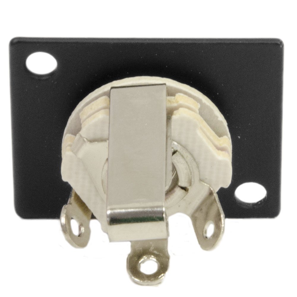 Seismic Audio SAPT257 1/4-Inch Mono Female Panel Mount Connector - Fits Series D Pattern Holes Pro Audio