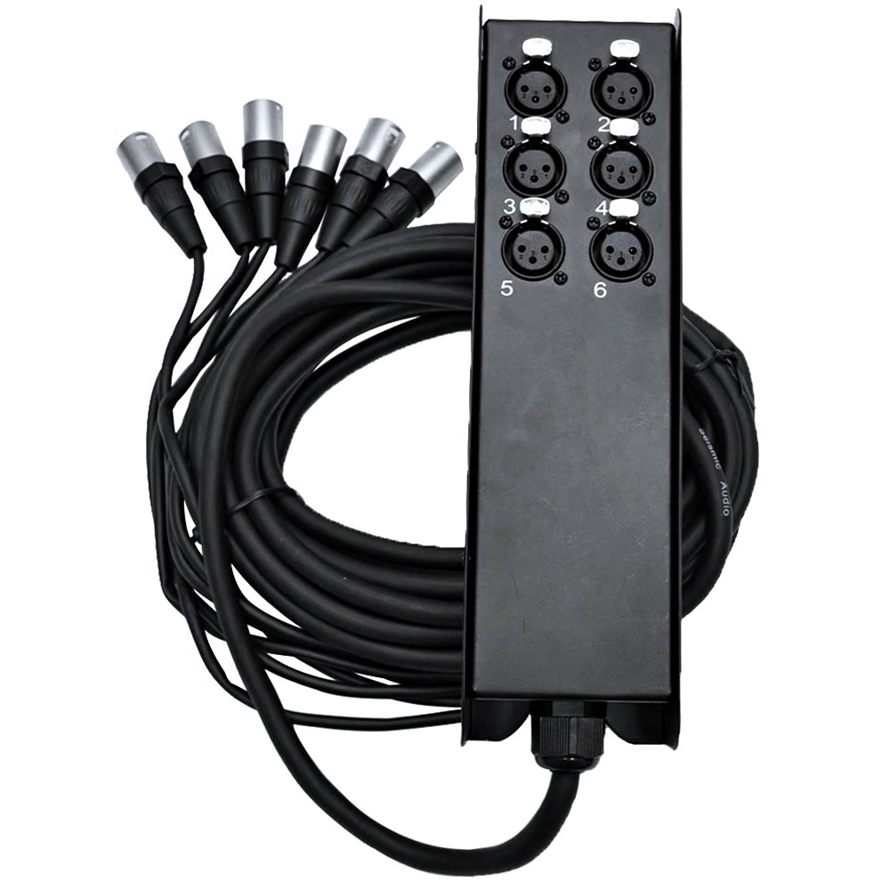 Seismic Audio SACB-8x4x25 8-Channel XLR Low Profile Circuit Board Snake Cable, 25-Feet