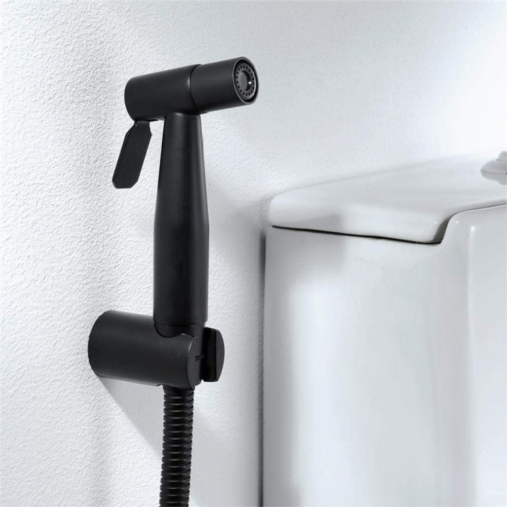 Spray Shower Head Bathroom Toilet Adapter Hose Kit - Black Toilet Spray Gun Set
