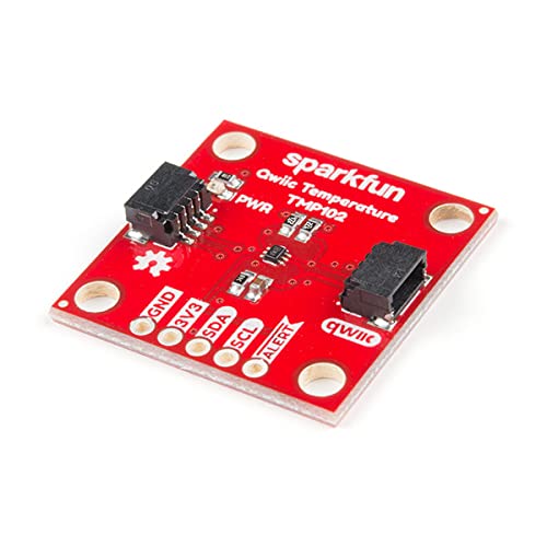 SparkFun Digital Temperature Sensor - TMP102 (Qwiic)-Compatible with Arduino and other Single-board computers Easy-to-Use I2C sensor Plug-and-Play breakout board Runs from 1.4-3.6V input Use with 3.3V