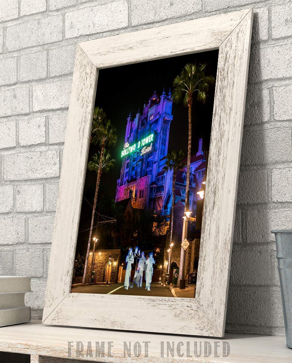 Tower of Terror with Ghosts - 11x14 Unframed A Print - Great Children's Room Decor and Gift for Disney Fans Under $15