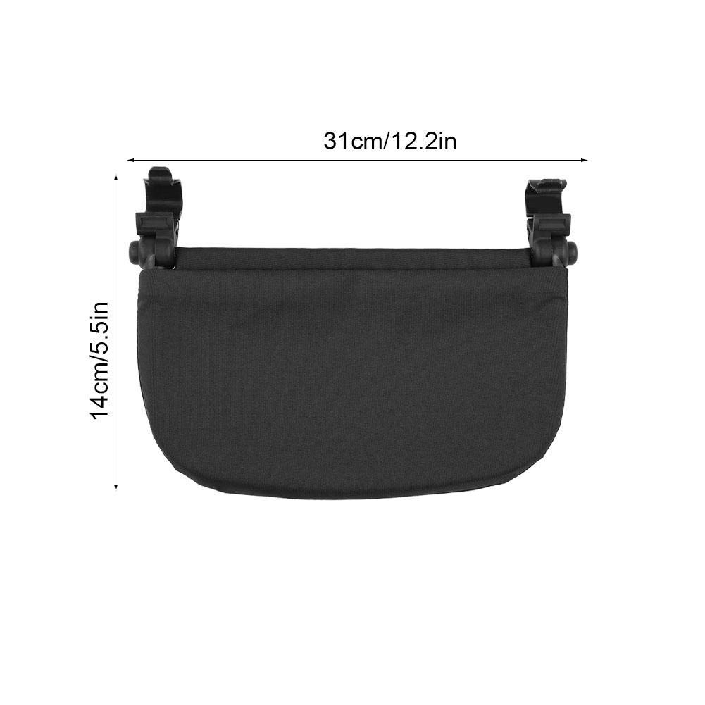 ViaGasaFamido Baby Stroller Accessories, Baby Stroller 14cm Extension Footrest for Yoya VOVO Pushchair Foot Support Accessory(Black)