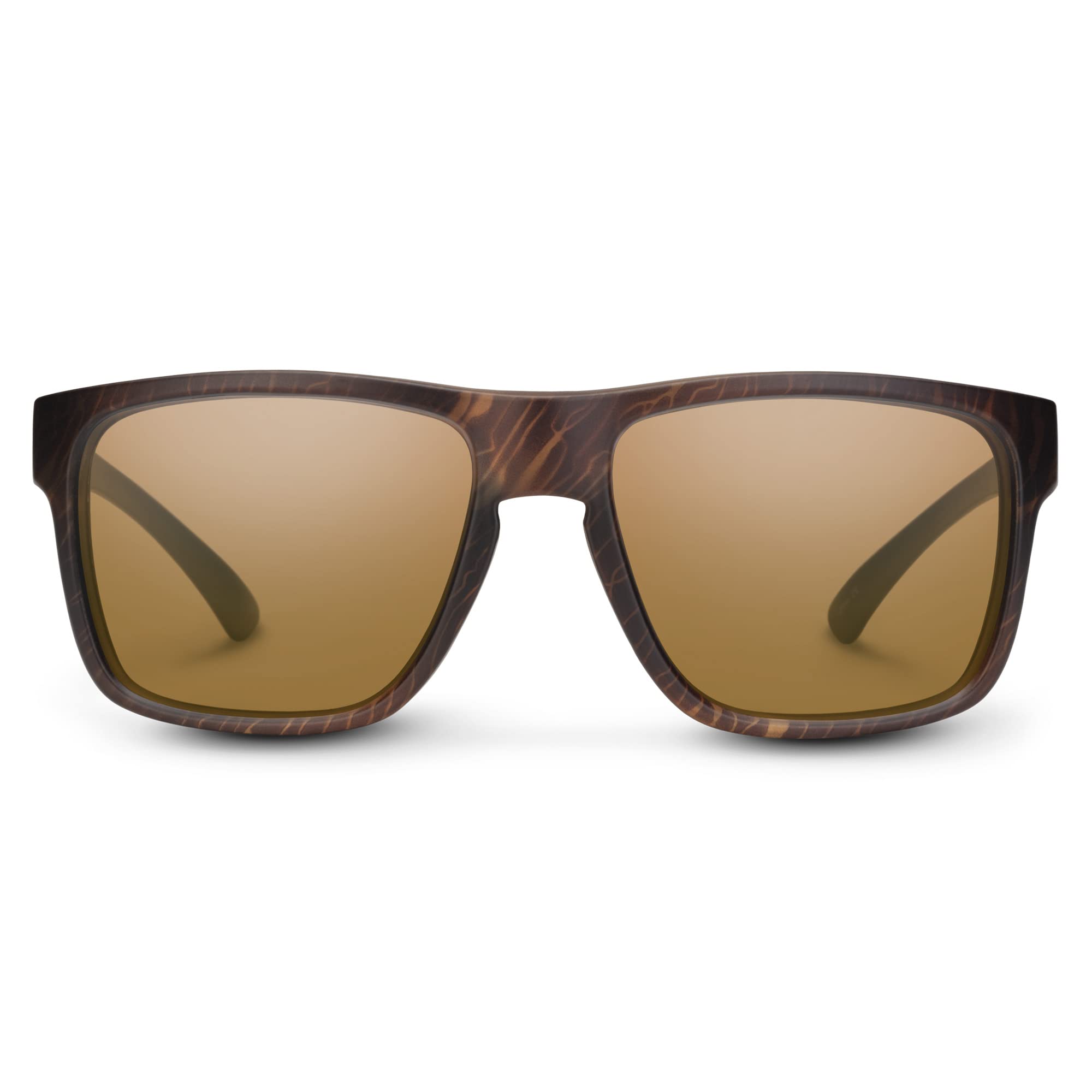 Suncloud Rambler Polarized Sunglasses – 100% UV Protection – Comfortable Fit, Trendy Design – for Men & Women – Blackened Tortoise + Polarized Brown Lenses