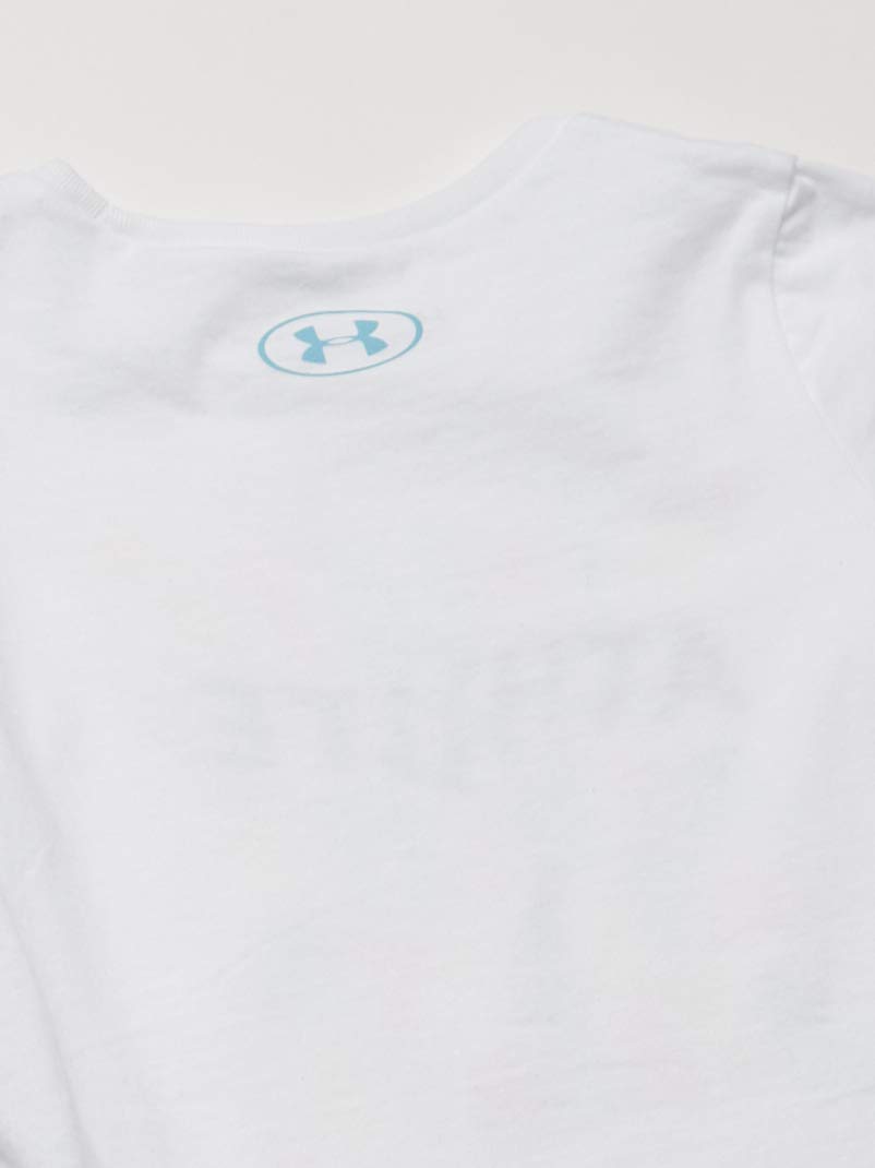 Under Armour Girls' UA Athlete Graphic T-Shirt Youth X-Large White