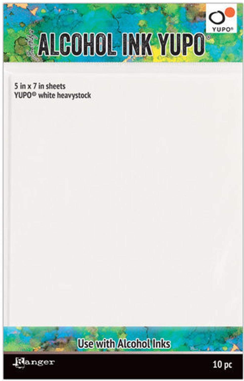 Tim Holtz Bundle of 3 Packages of Yupo Paper, White Heavystock, White Cardstock, Translucent Sheets, 10 (5βx7β) Sheets Each Package