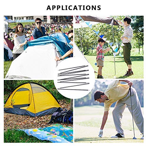 Weanas Tent Poles Replacement, Aluminum Rod Tent Pole Multifunction Lightweight Tent Pole Repair Kit, 7001 Series Aluminum Heated (9FT(276cm) 2 Poles)
