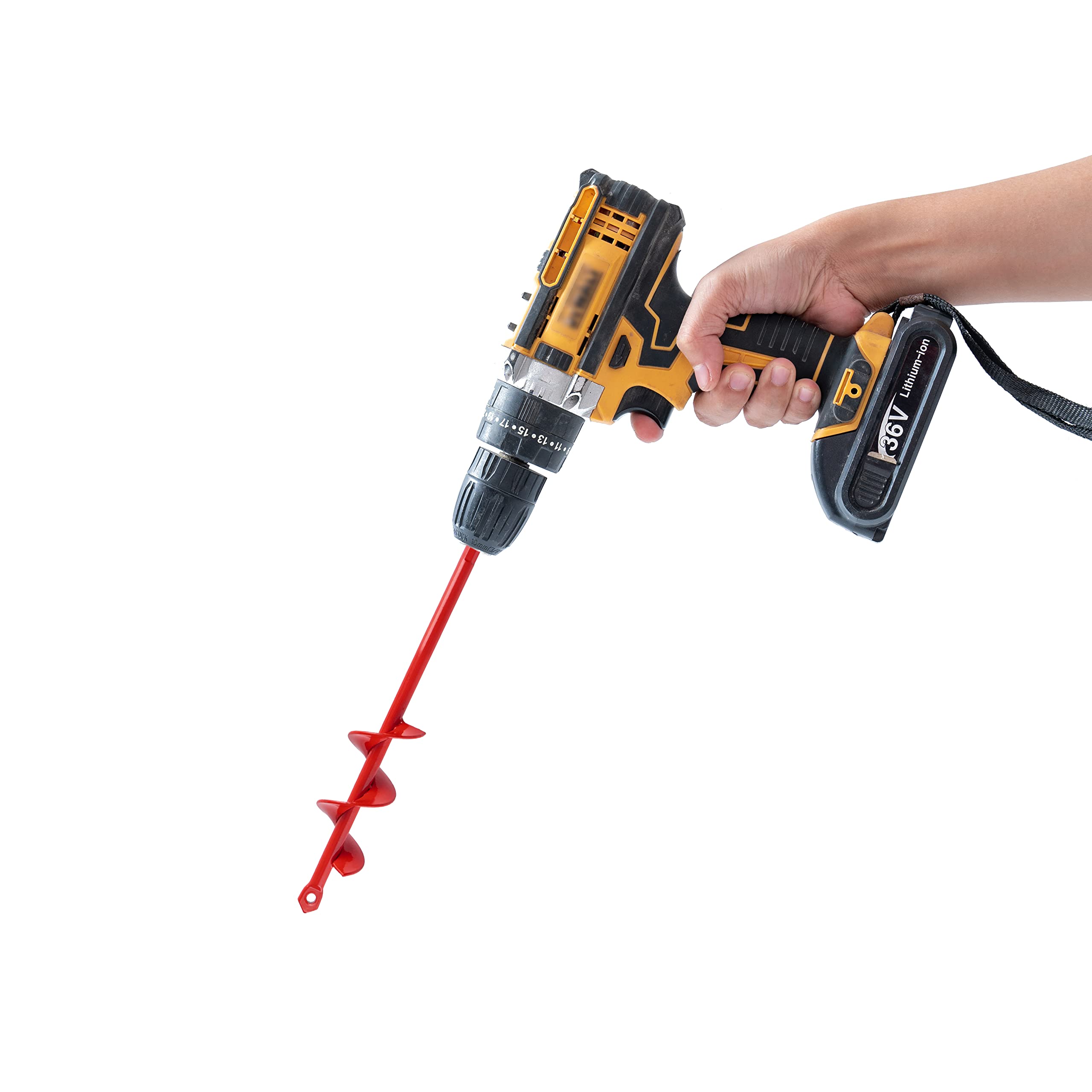 VASGOR Set 4 Auger Drill Bit for Planting - Easy Planter Garden Auger - Bulb & Bedding Plant Augers - Post Hole Digger for 3/8” Hex Drive Drill (1.6x12", 2x12", 2.6x12", 3x12")
