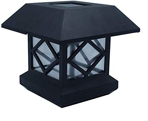 Zhangl Outdoor Post Lights Decorative Columns Solar Column Headlight Wall Lamp Outdoor Fence Fence Light Rainproof Home Fence Garden Light Post Lantern Modern Outdoor Lighting