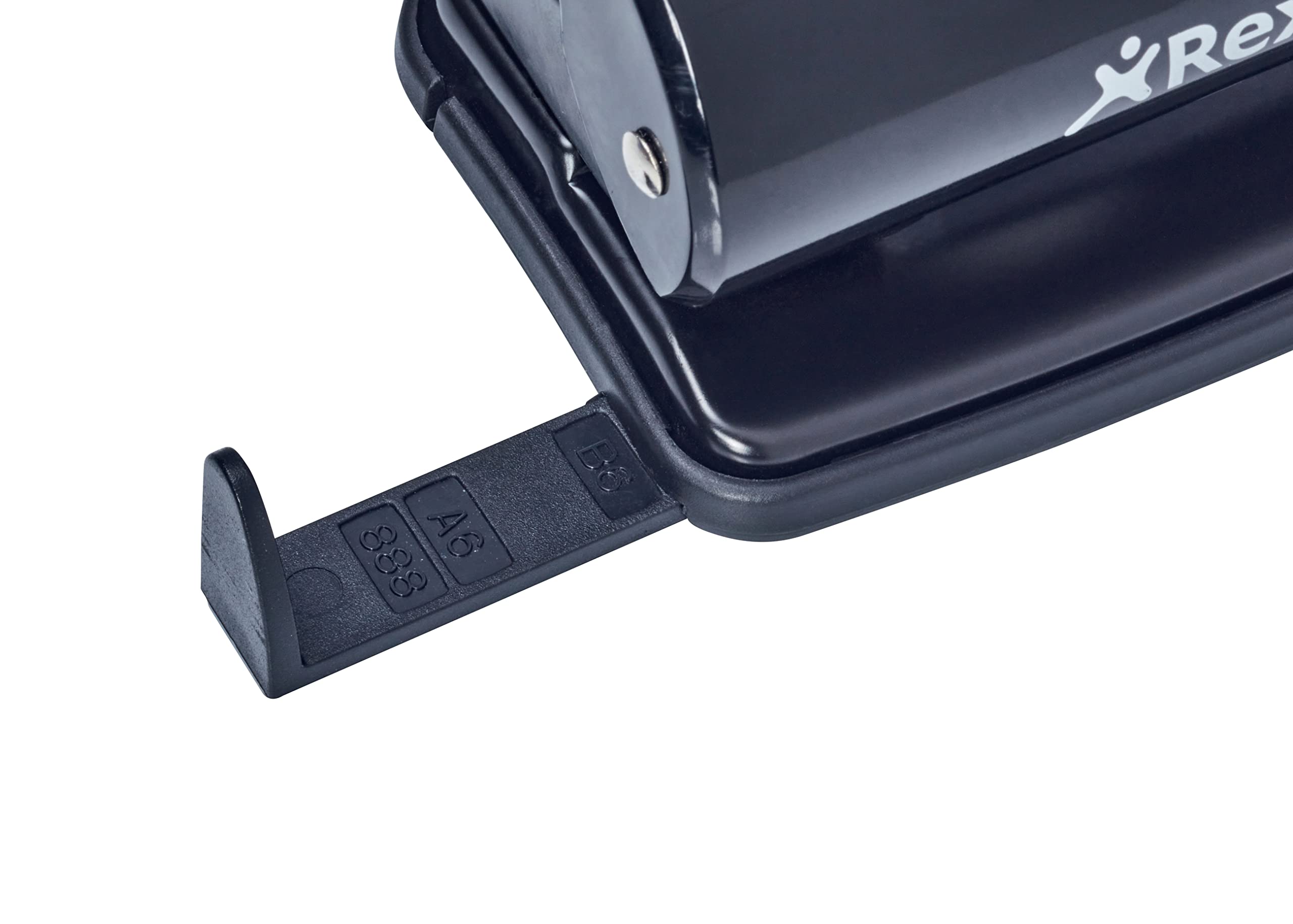 Rexel Ecodesk Compact Hole Punch, 20 Sheets, Made with 50% Recycled Plastic, Eco friendy, 2102616, Black