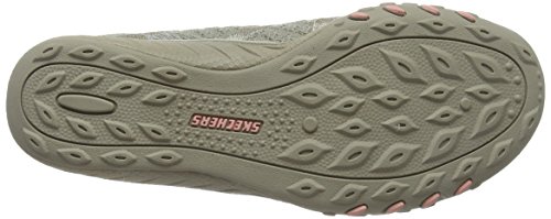 Skechers Relaxed Fit Breathe Easy Fortune Knit Womens Bungee Sneakers Taupe 9.5 M US