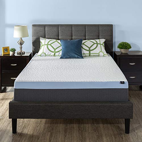 Zinus 13 Inch Green Tea Pressure Relief Gel Memory Foam Mattress/Cooling Mattress/Zoned Airflow Design/Bed-in-a-Box, King