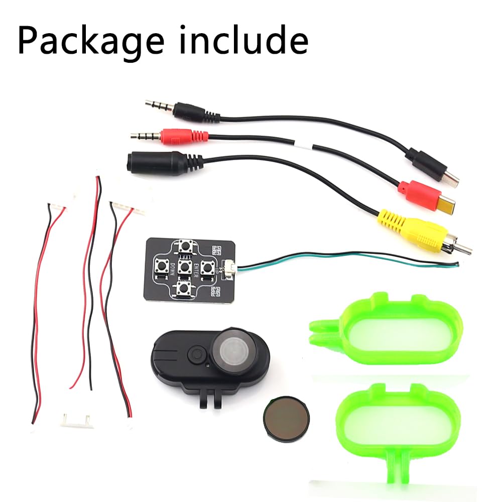 SoloGood Hawkeye Thumb Cam FPV Camera 4K 15.5g 170°FOV with Gyroflow Stabilization ND Filter for FPV Drone Cinewhoop Airplane RC Car,with ND Filter 3D printout bracket