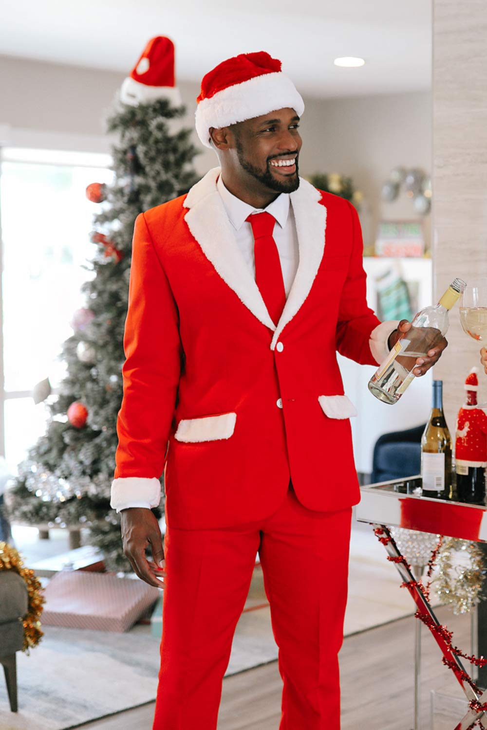 Tipsy Elves Santa Blazer with Tie: 46