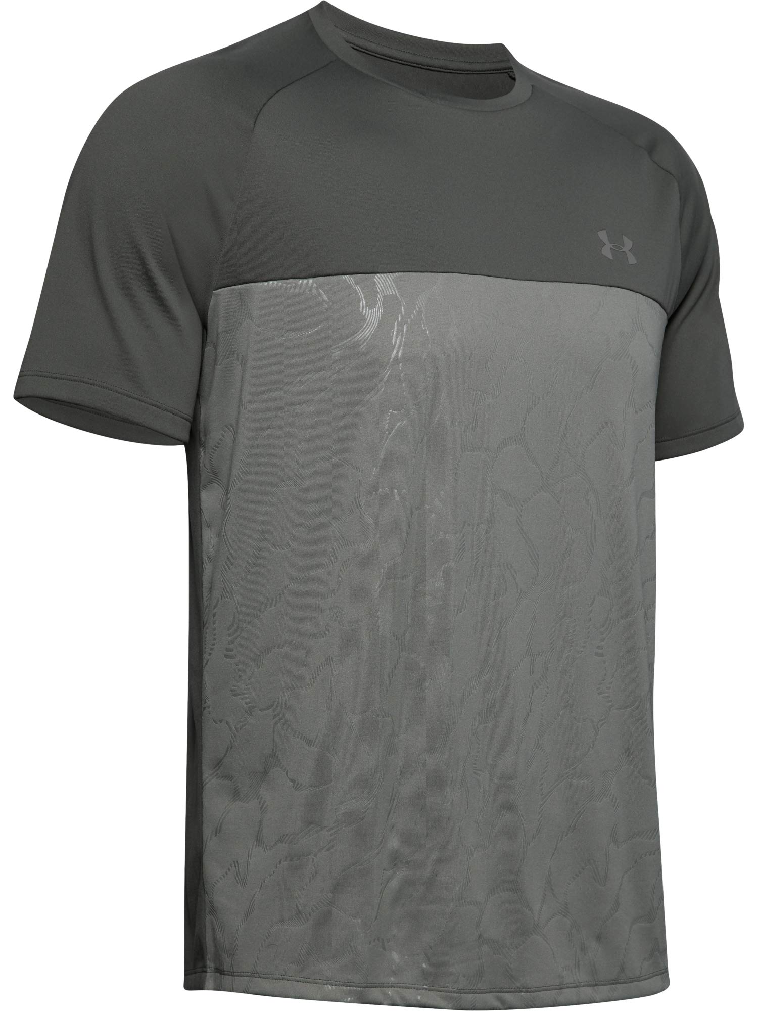 Under Armour Men's UA Tech 2.0 Emboss Short Sleeve LG Gray