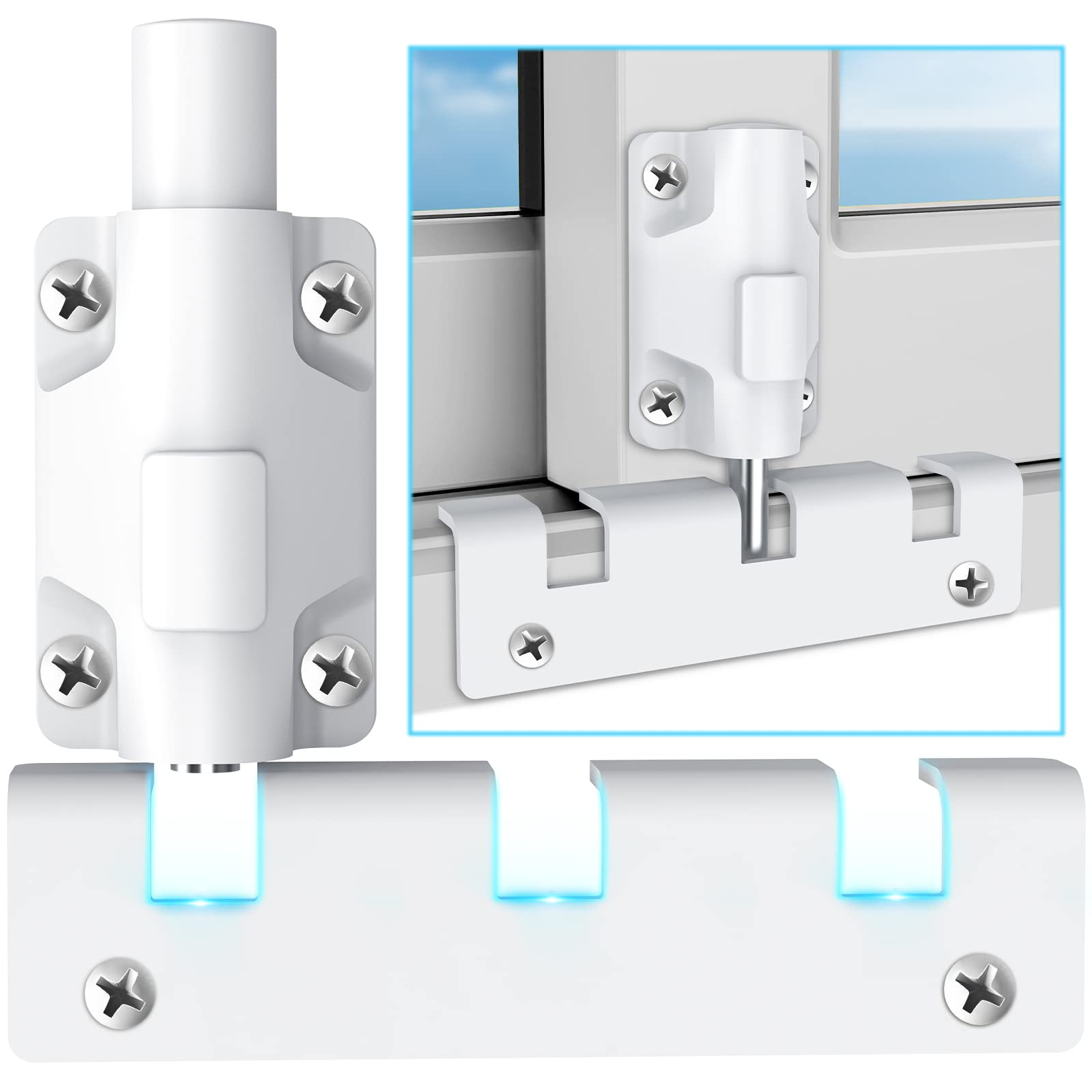 Undercounter Dishwasher Mounting Bracket Kit & Patio Sliding Door Lock Security
