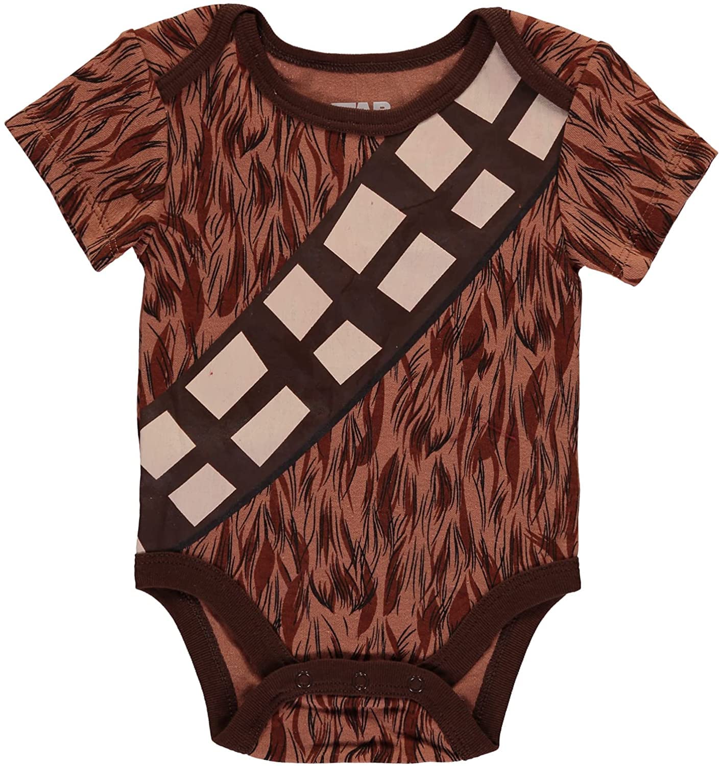 Star Wars Baby Boys' Short Sleeve Bodysuit Five Pack - Star Wars Baby Clothes One Piece Multipack Featuring Baby Yoda, Chewbacca, Boba Fett, R2-D2, and Darth Vader