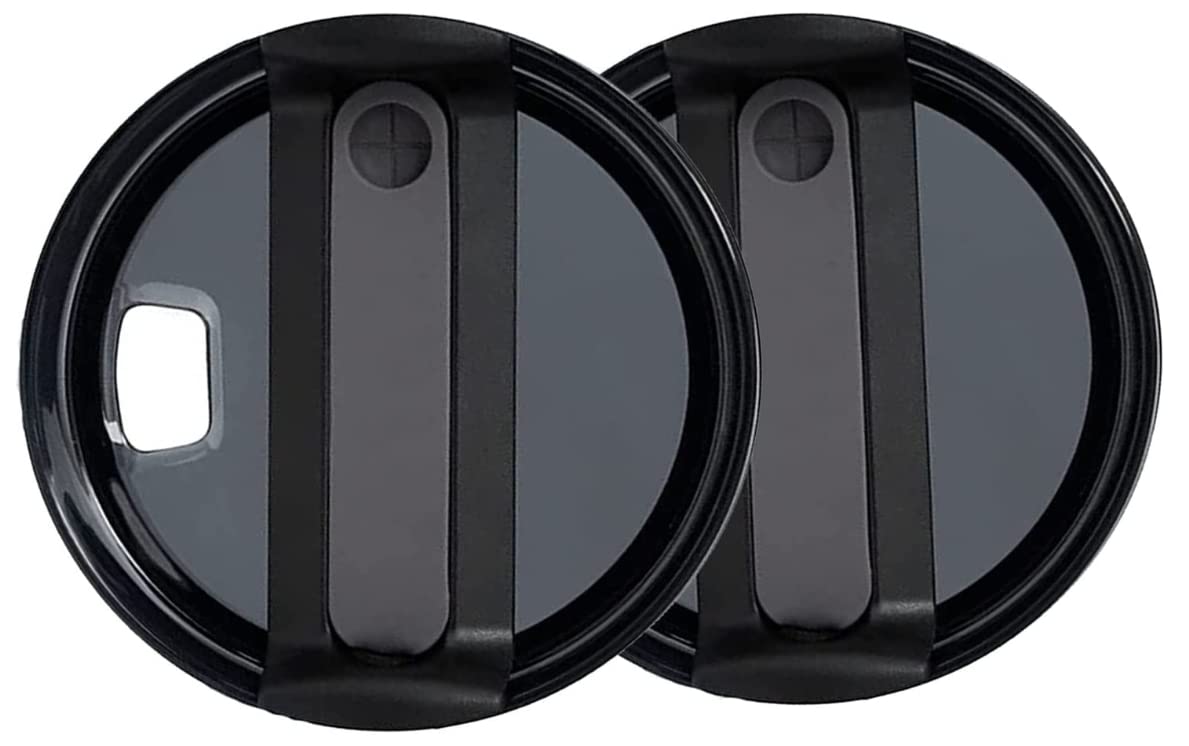 SONSIL 2Pcs replacement Lid Cover Fits for stanley Quencher Adventure 40oz Tumbler, Stanley Tumbler Accessories (40OZ, black)