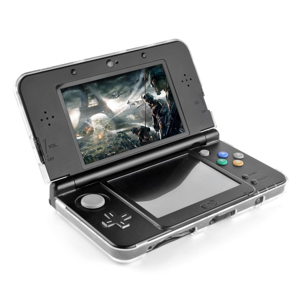 TNP Case Compatible with [ NEW Nintendo 3DS XL LL 2015 ] - Ultra Clear Crystal Transparent Hard Shell Protective Case Cover Skin for New Nintendo 3DS XL / 3DS LL 2015 [New Modified Hinge-less Design]