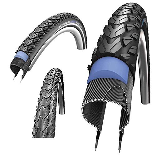 Schwalbe Marathon Plus Tour 700x40c, width 39c β 50c Wire Endurance Clincher Smart Guard 67TPI 50-85PSI Black Bike Tire