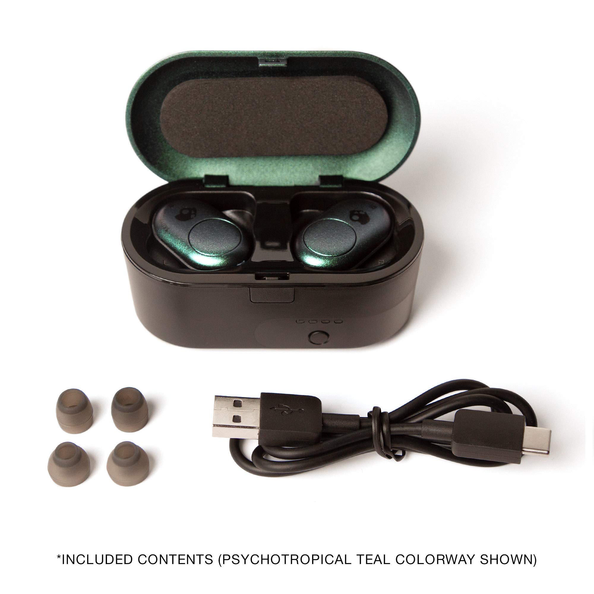 Skullcandy Push True Wireless Earbuds - Psycho Tropical - S2BBW-L638 (Renewed)