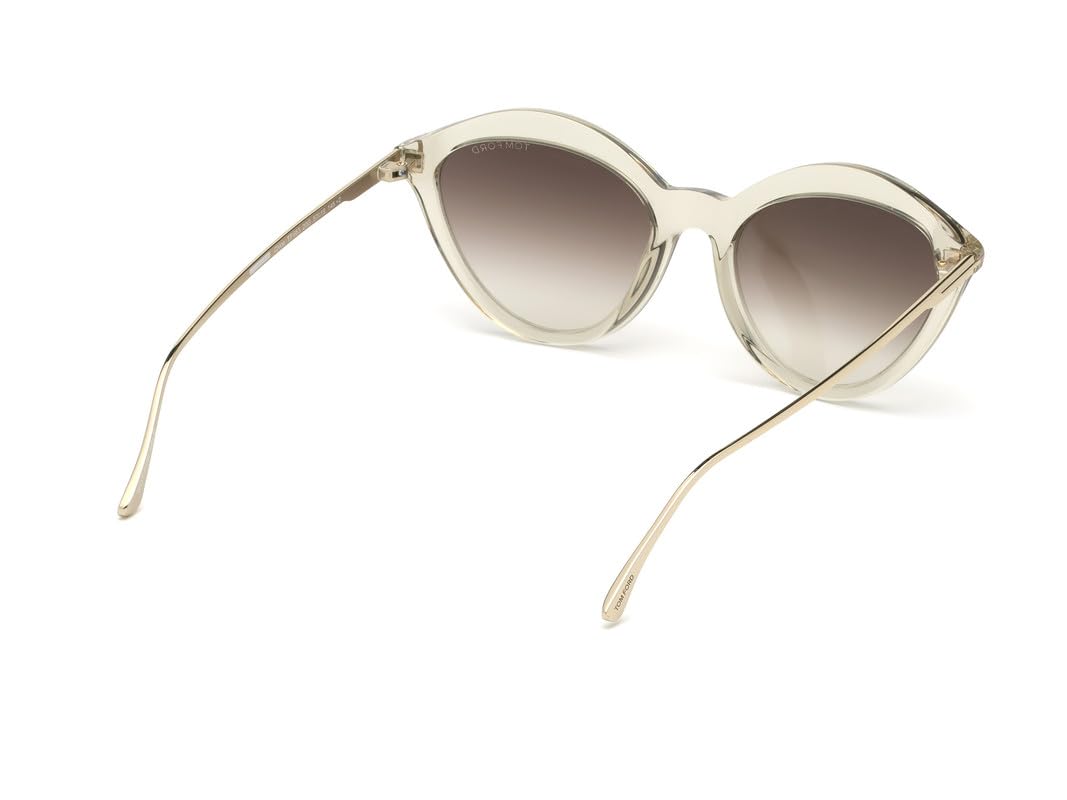 Tom Ford FT0663 20G Grey Chloe Cats Eyes Sunglasses Lens Category 2 Lens Mirror