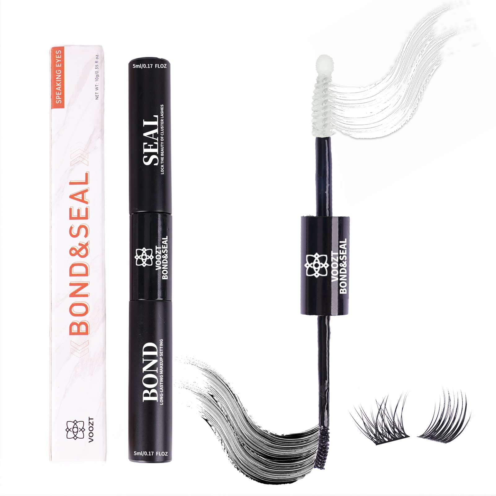 VOOZT Cluster Lashes 384 PCS+Lash Bond and Seal