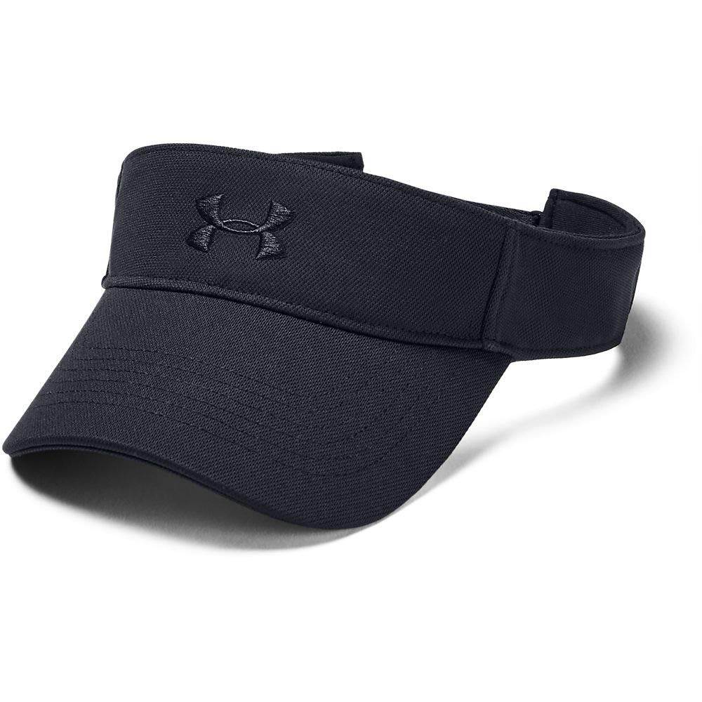 Under Armour Women's Play Up Visor, Black (001)/ Hushed Pink, One Size Fits all