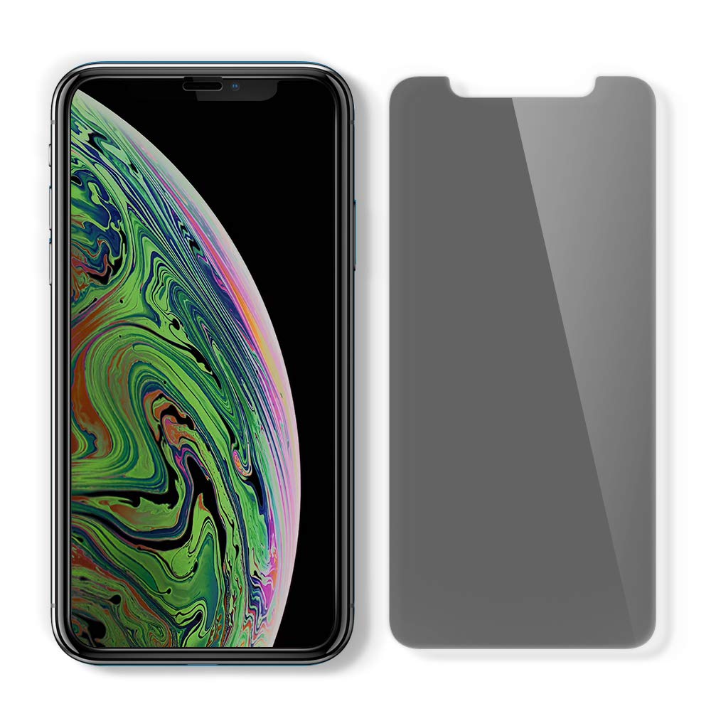 Spigen Tempered Glass Screen Protector [Glas.tR EZ Fit] designed for iPhone 11 Pro Max/iPhone Xs Max [2Pack] - Privacy