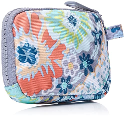Vera Bradley Women's Recycled Lighten Up Reactive Zip-around Wristlet With RFID Protection, Citrus Paisley, One Size