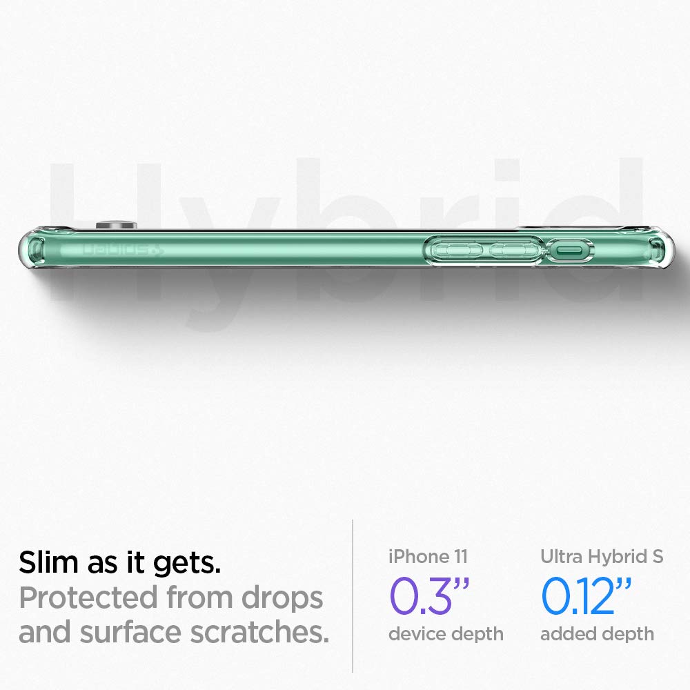 Spigen Ultra Hybrid S Designed for iPhone 11 Case (2019) - Crystal Clear