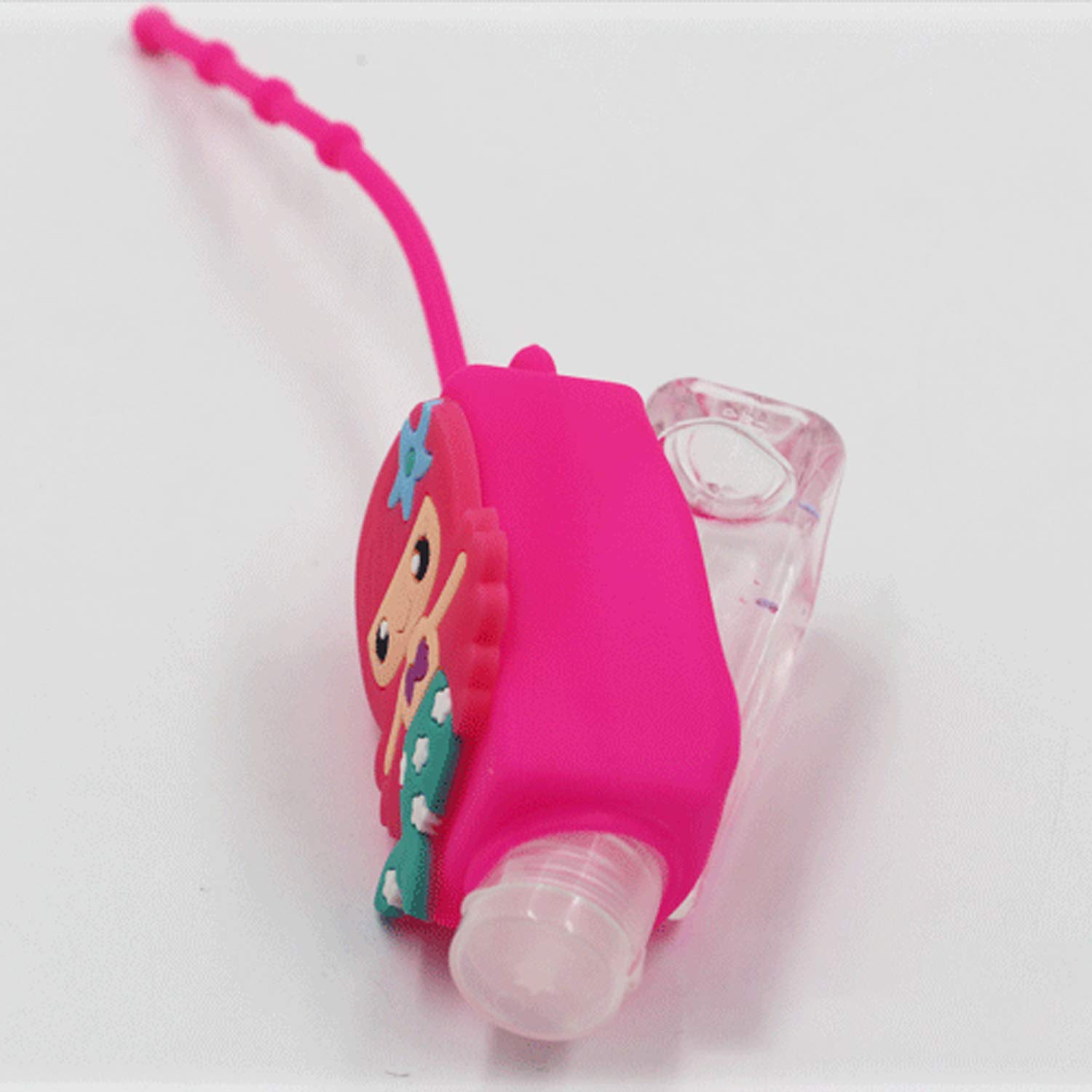 10pcs 1oz 30ml Empty Kids Hand Sanitizer Silicone Cartoon Travel Bottle Holders Keychain Carrier Travel Size With Silicone Case Leak-proof Refillable Container Liquid soap, Lotion