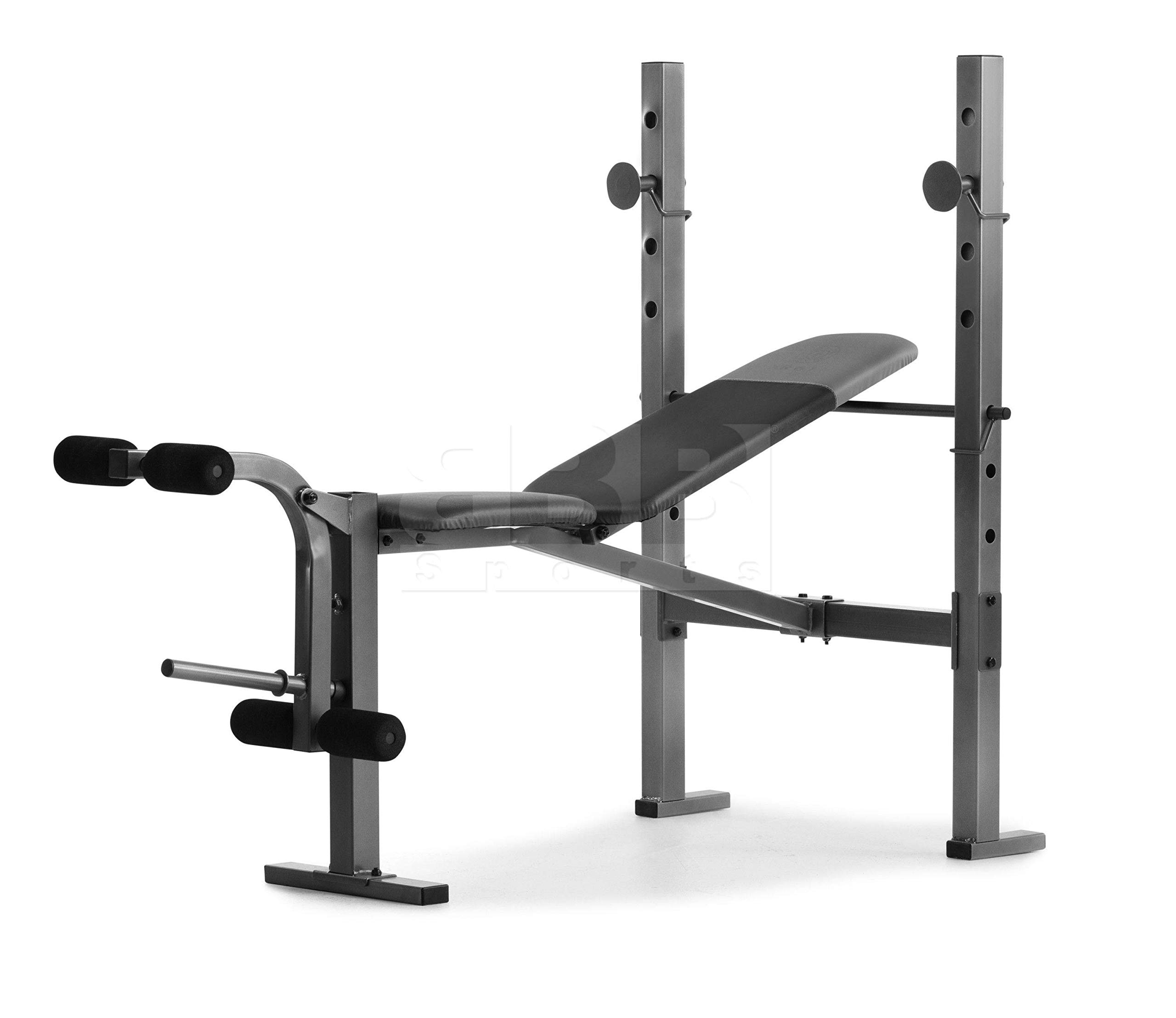 Weider XR 6.1 Multi-Position Weight Bench with Leg Developer and Exercise Chart Black