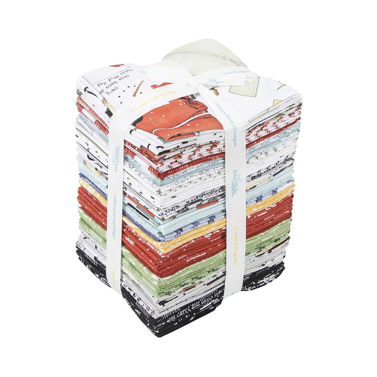 Riley Blake White As Snow Collection by J. Wecker Frisch, Premium Quilting Fabric, Perfect for Quilting, Crafting, Sewing Projects and More… (Fat Quarter Bundle)