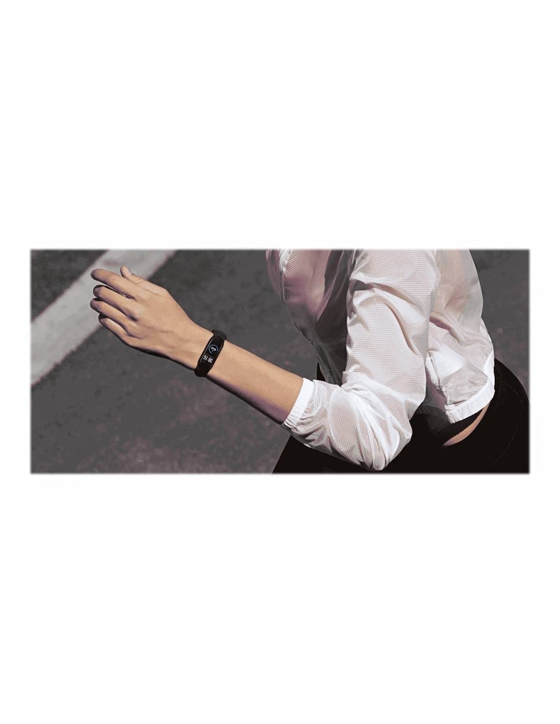 Xiaomi Mi Band 5 Smart Wristband 1.1 inch Color Screen Miband with Magnetic Charging 11 Sports Modes Remote Camera Bluetooth 5.0 Global Version - Black