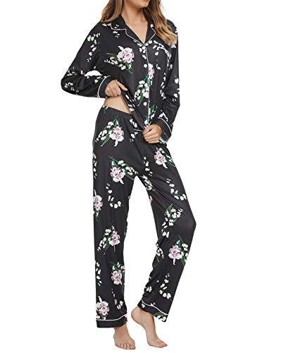 TOP-VIGOR Women's 2 PCS Plus Size Tracksuit Sets Sweatsuits Outfits Hoodie Sweatshirt and Jogging Sweatpants Suit, A* Black, XXX-Large