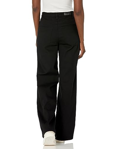 Unionbay Women's Sloane Stretch Twill Wide Leg Pant, Black, 5