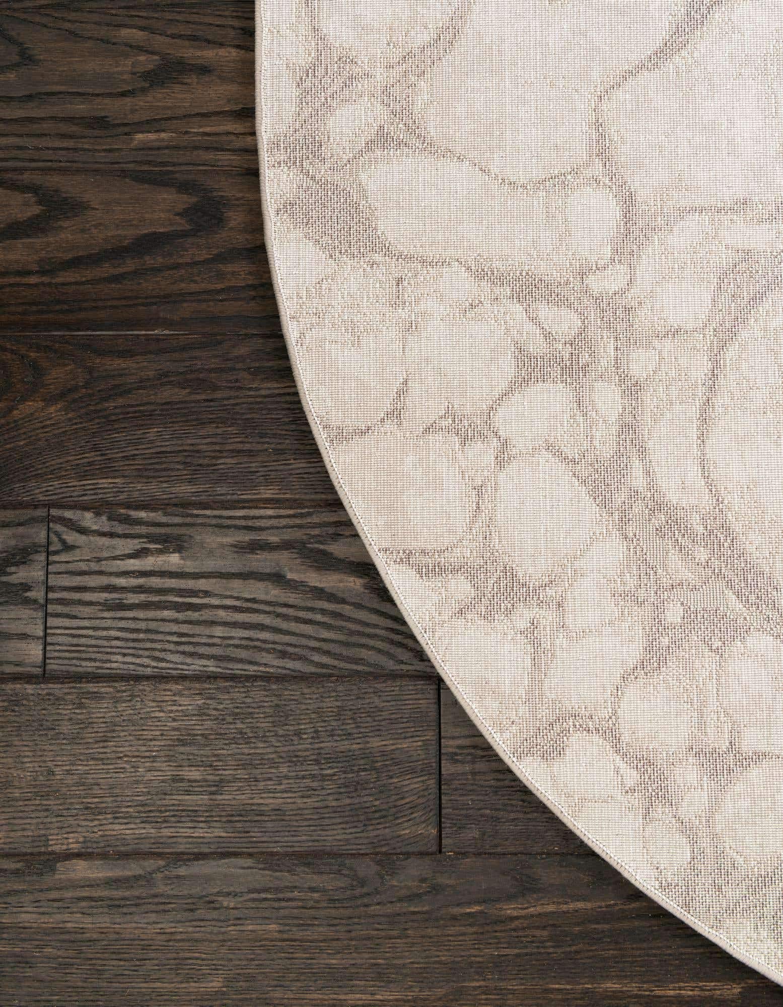 Unique Loom Oasis Collection Area Rug - Breeze (8' x 10' Oval, Brown/ Beige)
