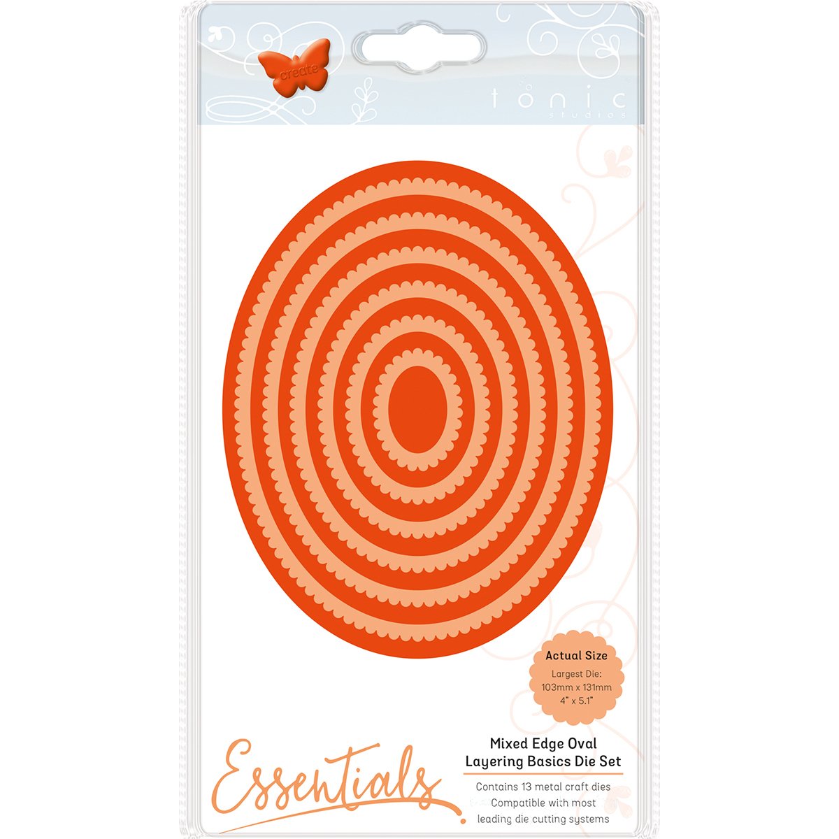 Tonic Studios Die Layering Basic Dies-Mixed Edge Ovals