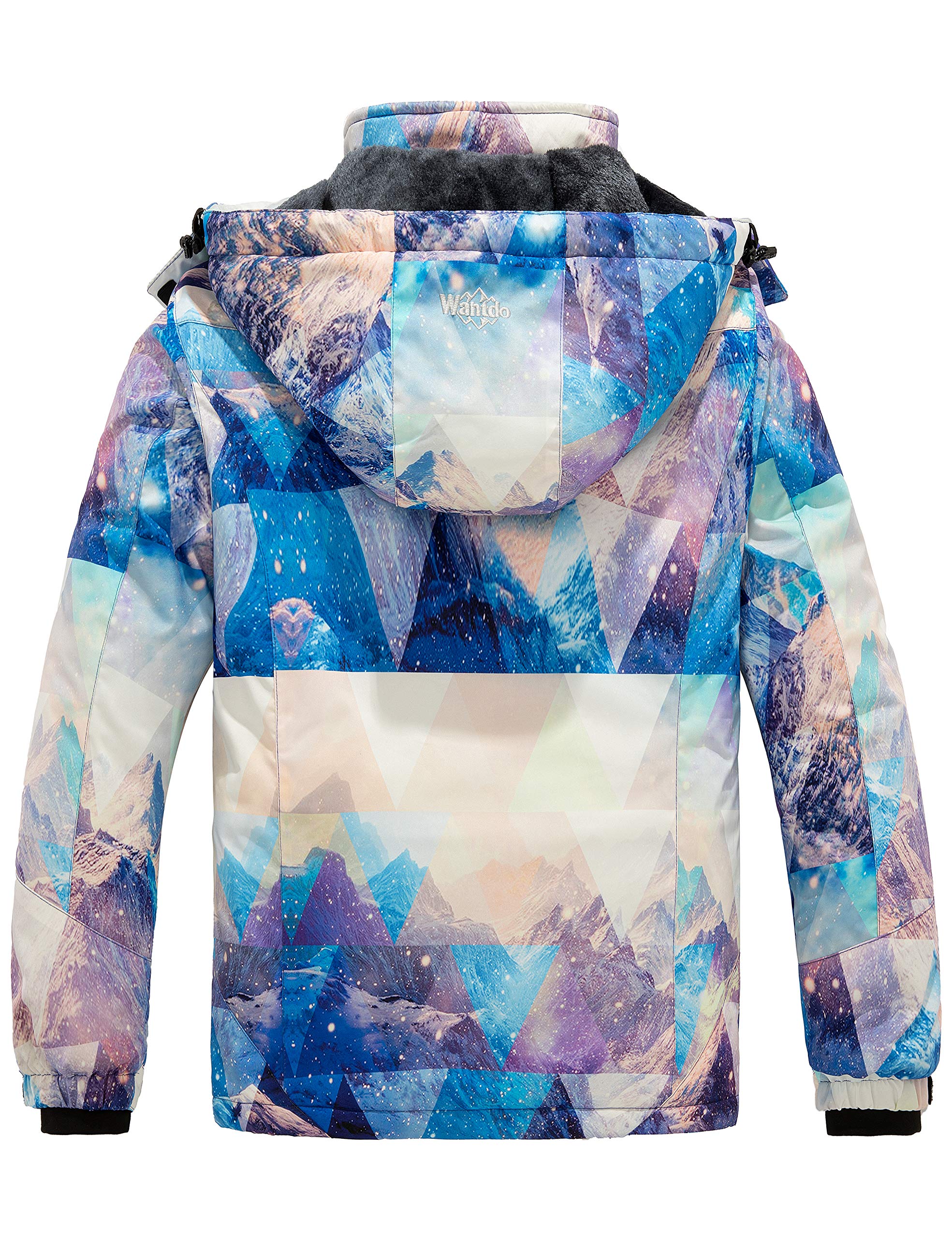 wantdo Women's Ski Snowboarding Jacket Waterproof Warm Winter Windproof Coat Mountain Flora M