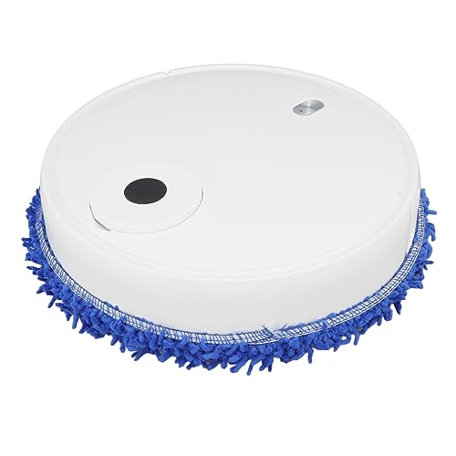 Robot Vacuum, Intelligent Water Control Robotic Vacuum and Mop Combo Simulated Hand Pressure Ultra Thin for Cleaning Fruit for Cleaning Flour (White)