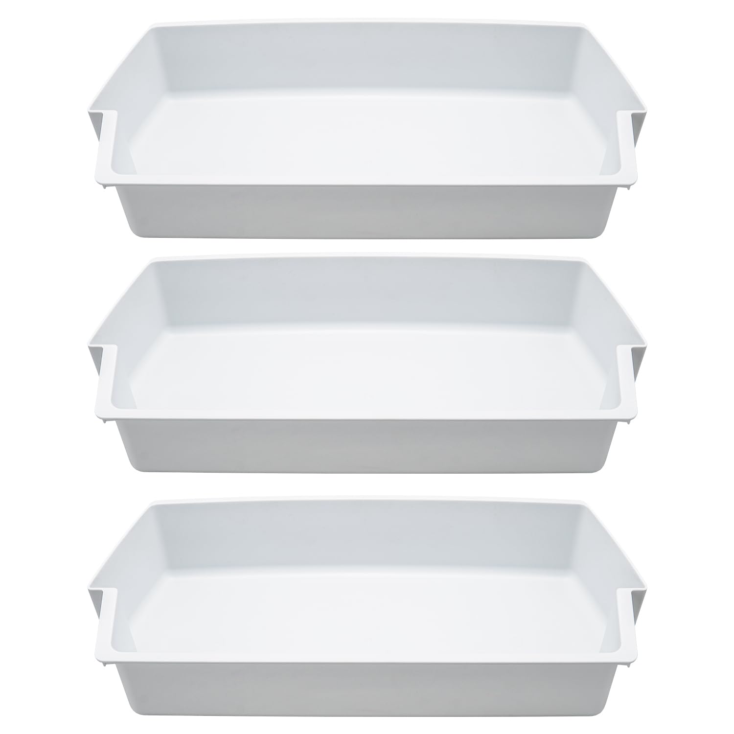 Siwdoy (Pack of 3) 2187172 Door Shelf Bin Compatible with Whirlpool Kenmore Amana Refrigerator Replaces WP2187172, 2187194K, AP3853103, PS328468, White
